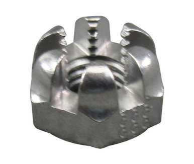 Aeronautical Standard AN310C4 Stainless Steel Nut, Plain, Castellated ...