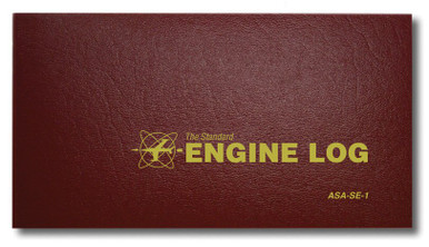 Aviation Supplies & Academics ASA-SE-1 Red Softcover Engine Log Book at ...