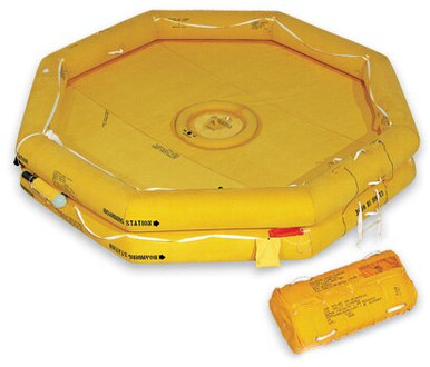 EAM Worldwide T12 Life Raft 12 Man - Twin-Tube - FAR 121 Special ...