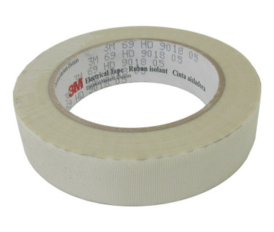 3M 054007-27494 Scotch 69 White 7 Mil Glass Cloth Electrical Tape - 1 ...