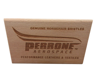 Perrone Aerospace BR-02 Large Wooden 3.5" x 2" Bristle Bed Leather ...