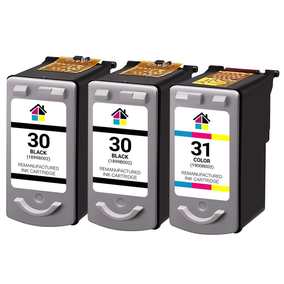 Remanufactured Ink Cartridge for Canon PG30 & CL31 3PK - 2B/1C ...