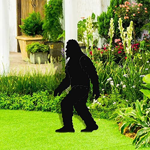 Jialili All-Weather Bigfoot Yard Display, Sasquatch Silhouette Stake ...