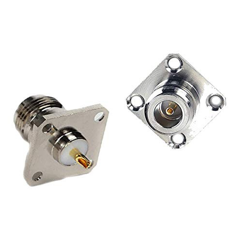 `-3-Pack- UHF Panel Mount Female SO239 Chassis Mount 4-Hole Jack Flange ...