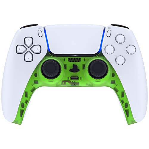 eXtremeRate Clear Green Decorative Trim Shell for DualSense 5 ...