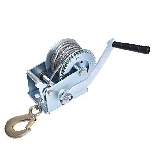 TJHSM Hand Winch - 600 Lbs Heavy Duty Hand Winch Boat Trailer Winch ...