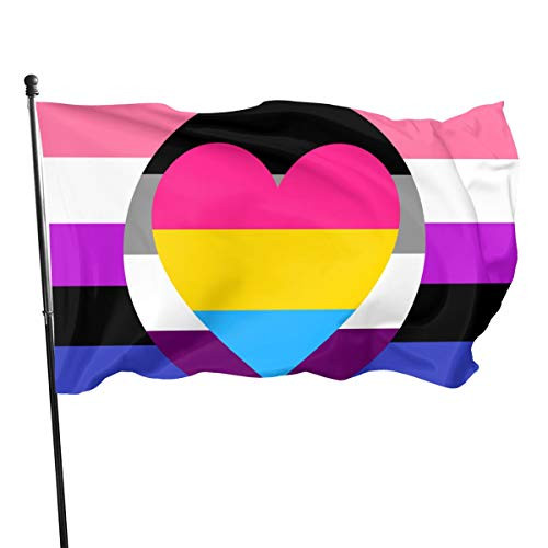 DUANDUAN Asexual Ace Panromantic Pan Genderfluid Heart Pride Flag ...