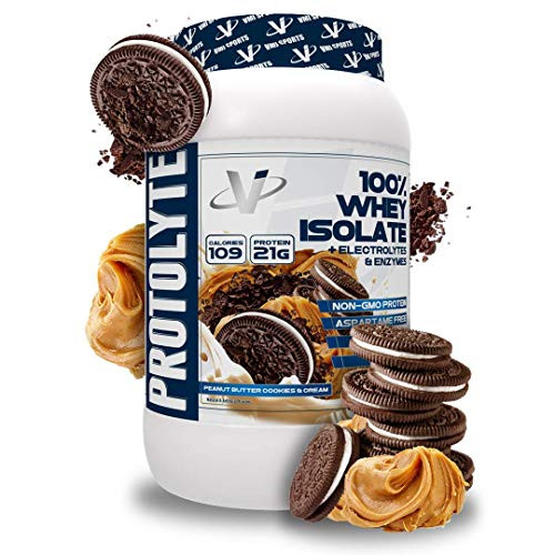 VMI Sports Protolyte Whey Isolate Protein Powder, 1.6 Pounds, Peanut ...