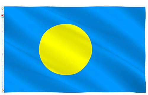 rhungift Palau Flag 3x5 Ft Outdoor Large, Moderate-Outdoor Both Sides ...