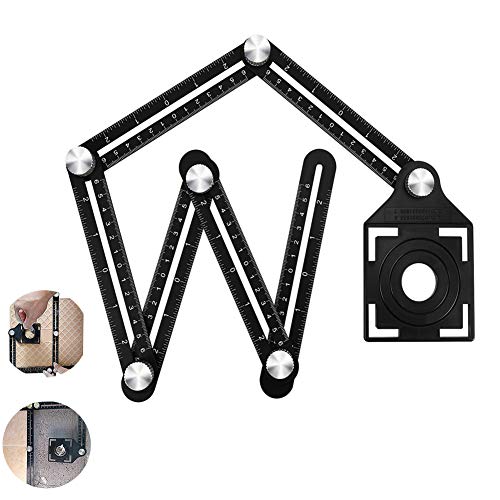 Multi Angle Measuring RulerPremium Six-Sided Aluminum Alloy Angle ...