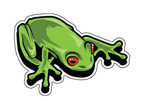 WickedGoodz Tropical Tree Frog Vinyl Decal - Frog Bumper Sticker - for ...