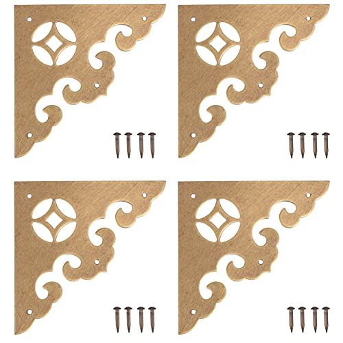 TEHAUX 4Pcs Metal Box Corner Protector Tool Box Corner Protectors ...