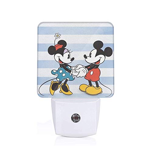 Plug in Night Light - Minnie Mouse and Mickey Warm White LED Nightlight ...
