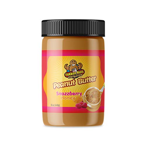 Fokken Nuts Peanut Butter 16 Ounce -Snozzberry Honey- - Famous Microgreens