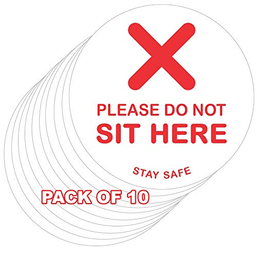 Mega Format - Please DO NOT SIT HERE - 4-inch Social Distancing ...