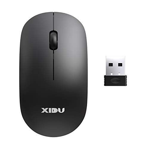 XIDU Wireless Mouse 2.4G Cordless Mice with Nano Receiver Ergonomic ...