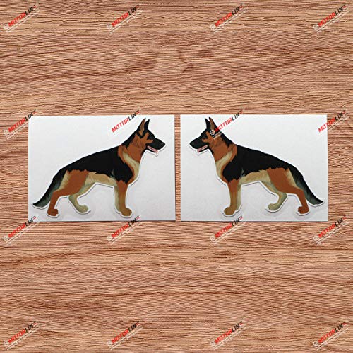 German Shepherd Dog K9 Unit Vinyl Decal Sticker - Pair Glossy 4 Inches ...