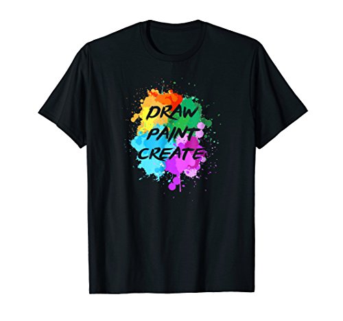 Draw Paint Create - Artist Paint Palette T-Shirt - Famous Microgreens