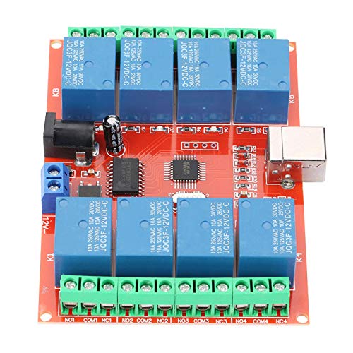 Relay Module PC Smart Controller Module 12V 8-Channel USB Controller ...