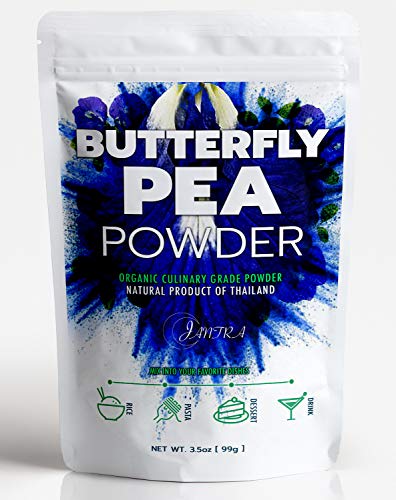 Organic Butterfly Pea Flower Powder 99g -3.5oz- Blue Matcha Tea 100 ...