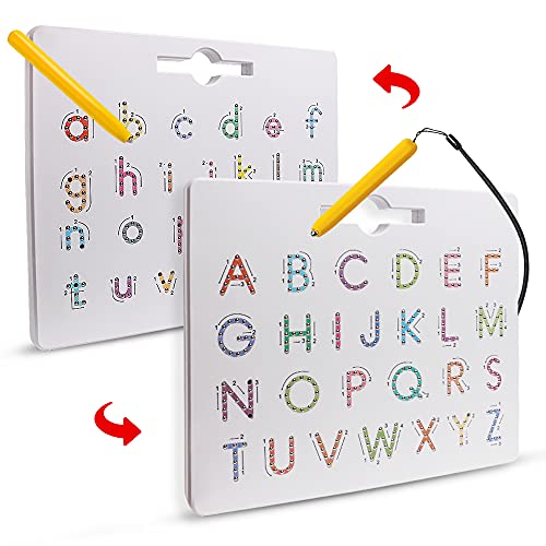 Double Sided Magnetic Letter Tracing Board Alphabet Magnet Drawing ...