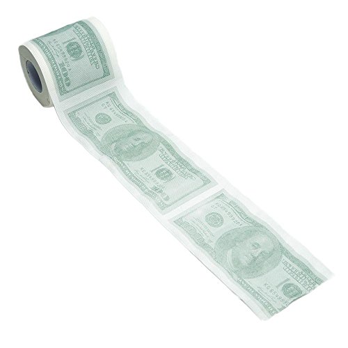 Money Toilet Paper Roll Bathroom Tissue Novelty 100 Dollar Bill ...