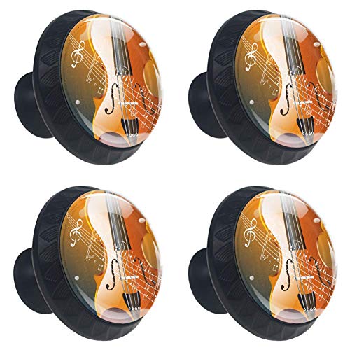 Idealiy Violin Music Notes Door Drawer Pull Handle Furniture Decoration ...