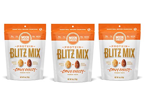 Moon Cheese Crazy Cheesy Protein Blitz Mix Medium 4 oz Low-carb Keto ...
