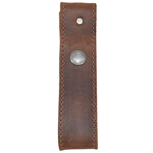 Hide and Drink Rustic Leather Whip Holster - Belt Loop Bullwhip Holder ...
