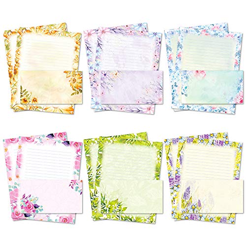 Stationary Paper and Envelopes Set 48 Pack Stationary Paper Set with 48 ...