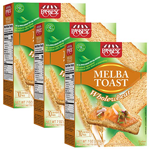Melba Toast Flatbread Toast Crackers All Natural Non-GMO 7 Oz 3 Pack ...