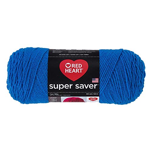 Red Heart Yarn 886 Blue Red Heart Super Saver Yarn - Famous Microgreens