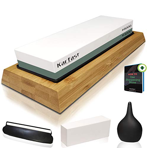 Sharpening Stone set - 3000-8000 Grit Whetstone Sharpening Kit - Double ...