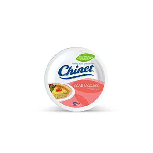Chinet Classic White Round All Occasion Fiber Plates 8.75 Inch 72 Count ...
