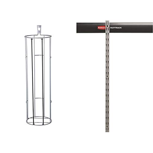 Rubbermaid Fasttrack Garage Storage Vertical Ball Rack and Fasttrack ...