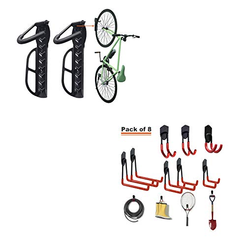 Wallmaster 8-Pack Heavy Duty Hooks for Garage Storage Wall Mount and ...