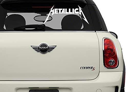 Metallica White Bands Automotive Decal-Bumper Sticker - Famous Microgreens