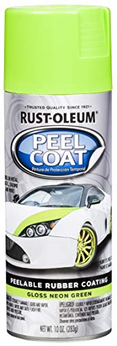 Rust-Oleum 311258 Automotive Peel Spray Coating 10 oz Gloss Neon Green ...