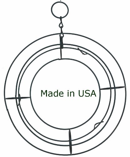 13" Wire Wreath Frame - Round Living Wreath Form - Famous Microgreens