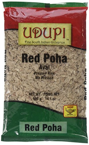 Red Poha (Flattened Red Rice) "Aval" 400 Gram - Famous Microgreens