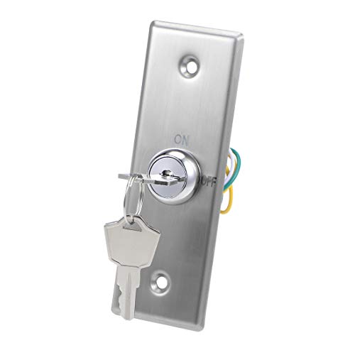 uxcell Key Switch Lock On/Off Exit Door Lock Emergency Door Release ...