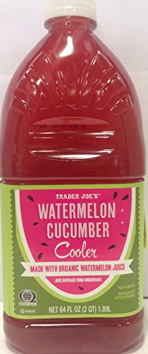 Trader Joe's Watermelon Cucumber Cooler - Made with Organic Watermelon Juice, 64 OZ(1.89 L ...
