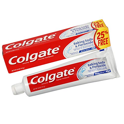 Colgate Baking Soda and Peroxide Whitening Toothpaste, 5 Ounce - 24 per ...