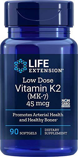 Life Extension Low-Dose Vitamin K2 (MK-7), 90 Softgels - Famous Microgreens