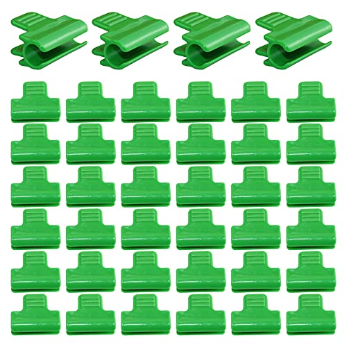 40 Pcs Greenhouse Clamps Clips, Plastic Film Row Cover Netting Tunnel ...