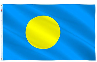 rhungift Palau Flag 3x5 Ft Outdoor Large, Moderate-Outdoor Both Sides ...