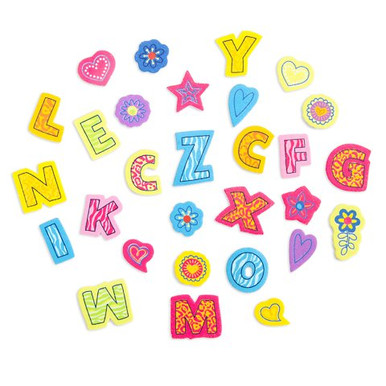 Darice 330 Animal Print Alphabet Peel Off Foam Stickers~Arts and Crafts ...