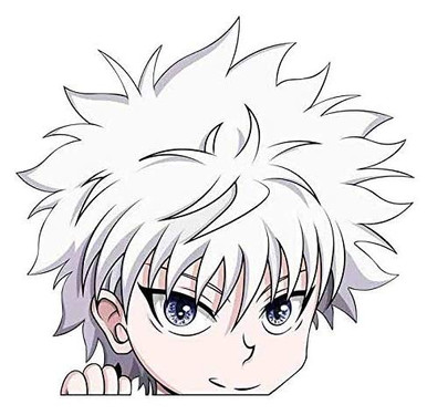 Hxh Killua Peeker Anime Car Warp for Vehicle - Sticker Graphic ...