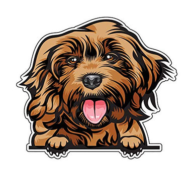 WickedGoodz Smiling Cockapoo Vinyl Decal - Dog Breed Bumper Sticker ...