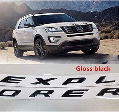 OLPAYE Gloss Black New ABS Front Hood Emblem 3D Letters Compatible for ...